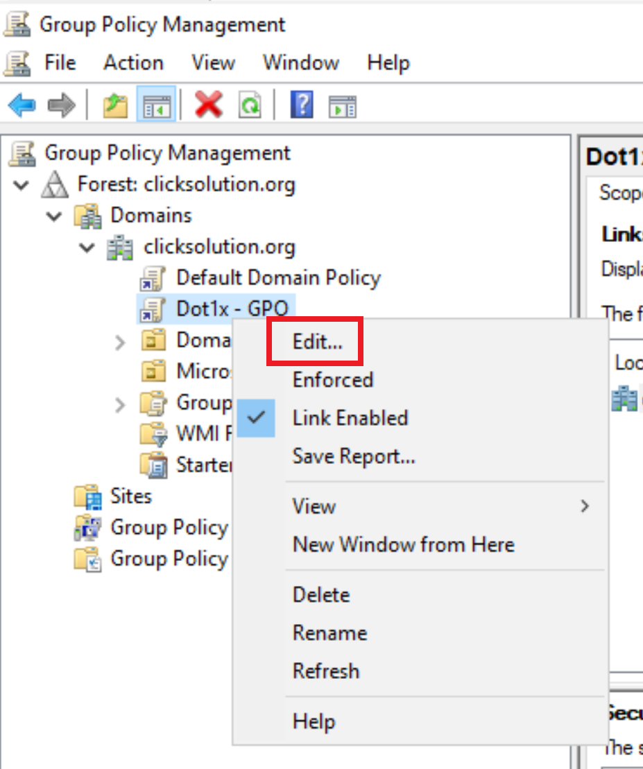 GPO For Dot1x Authentication In 2 Simple Steps - ClickSolution