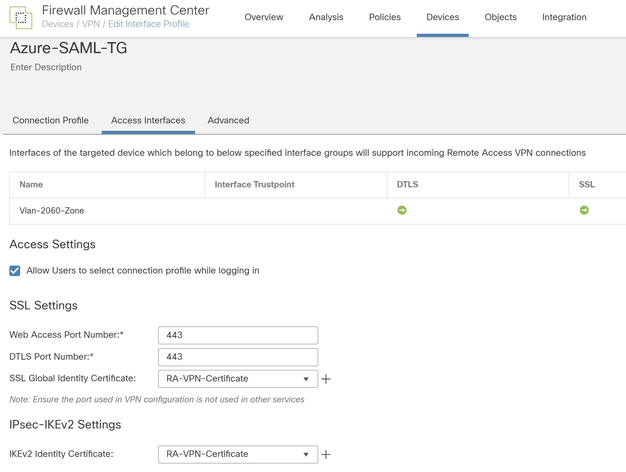 Cisco FTD AnyConnect Azure SAML Authentication Easy Way