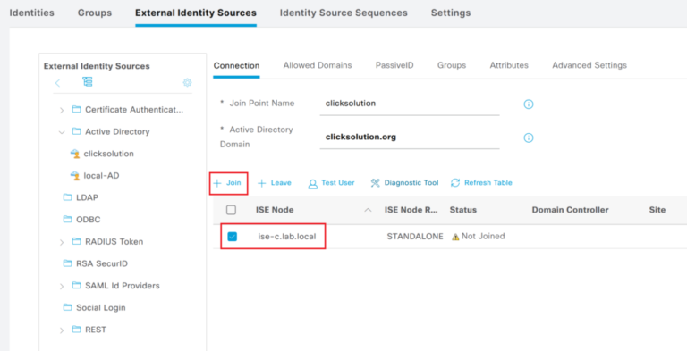 Cisco ISE Integration With Active Directory - ClickSolution